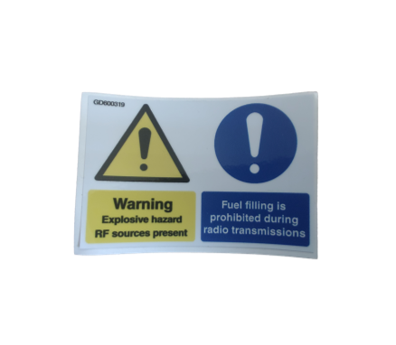 GD600319 - Land Rover Wolf Explosive Hazard Label (7690-99-855-0027 ...
